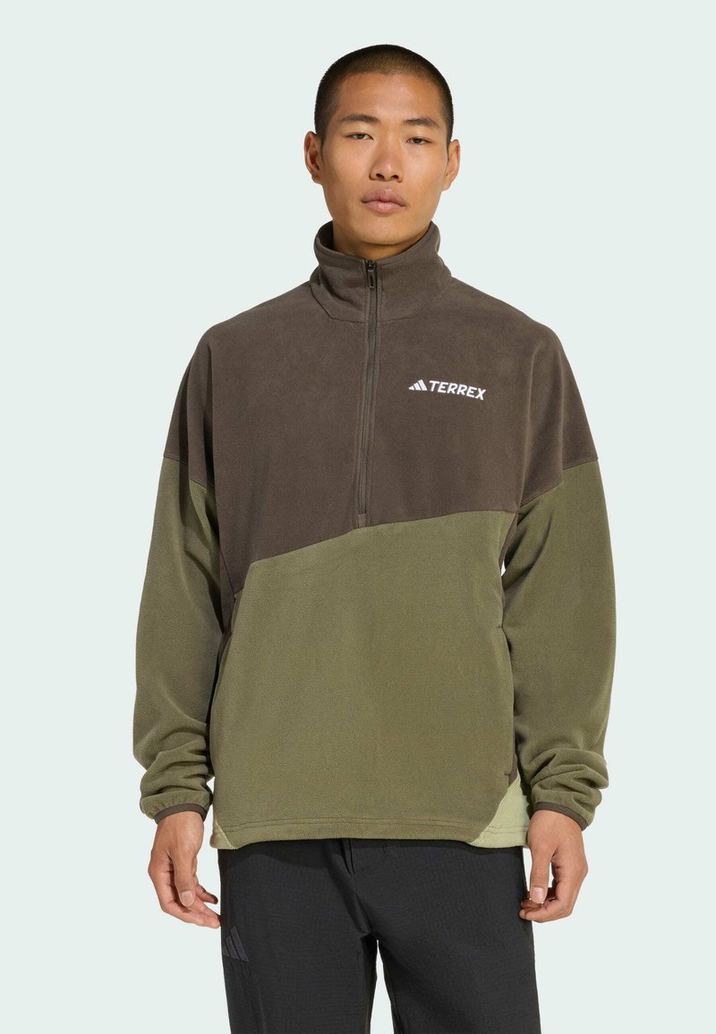 adidas Terrex MT CW FL ANRK - Fleece jumper - shadow olive olive strata ...