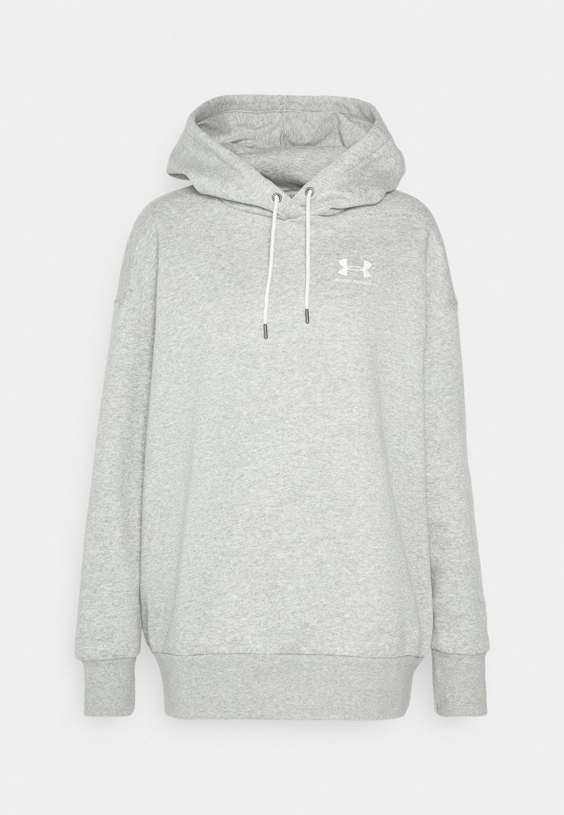 Under Armour ICON - Hoodie - mod gray light heather/white/grijs ...
