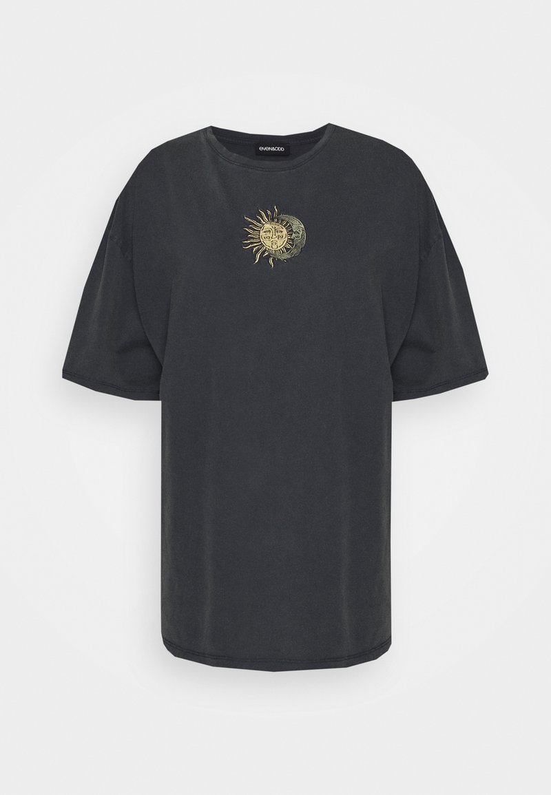 Even&Odd EMBRO - Print T-shirt - black - Zalando.co.uk