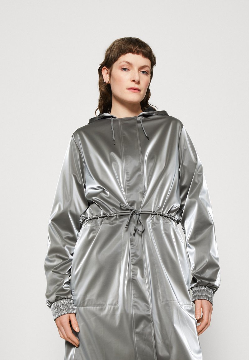 Rains STRING - Parka - metallic grey - Zalando.co.uk