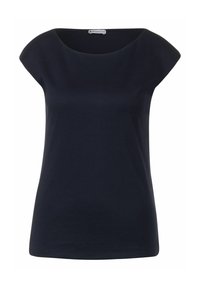 Street One MIT U-BOOT KRAGEN - T-Shirt basic - blau/dunkelblau - Zalando.de