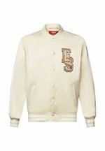 Esprit MIT LOGO-PATCH - Blouson Bomber - beige/beige chiné - ZALANDO.FR