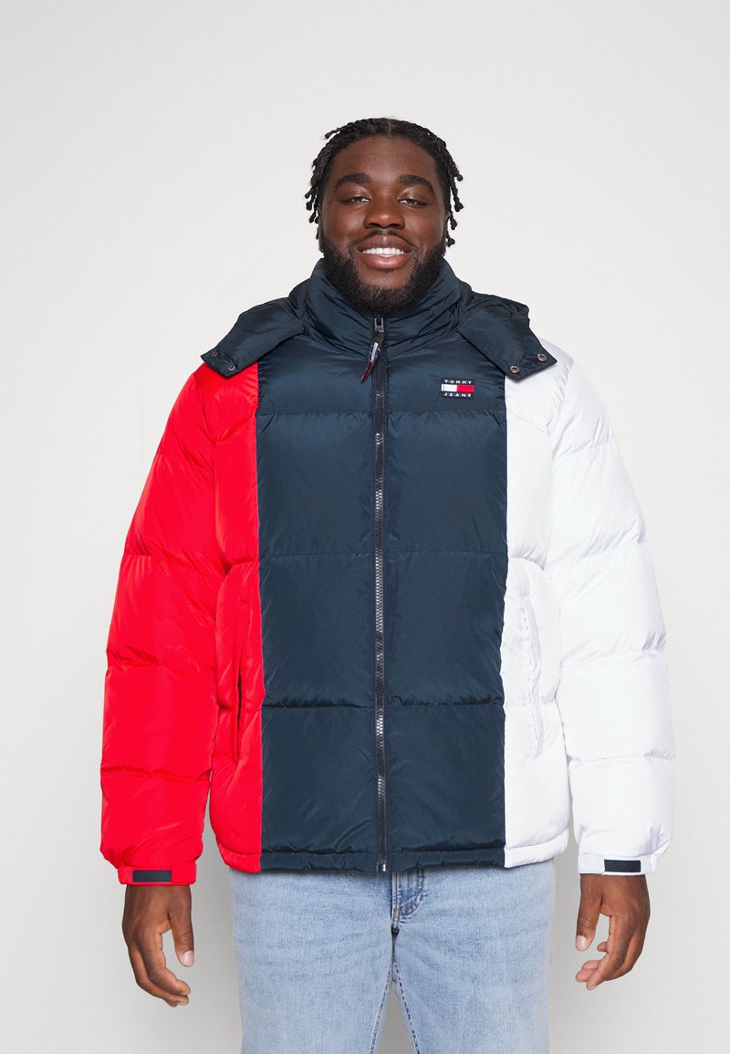 Tommy Jeans Plus ALASKA PUFFER - Down jacket - twilight navy/multi/dark ...