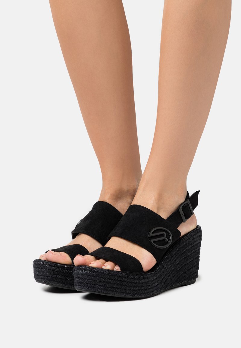 Replay SUSAN - Plateausandalette - black/schwarz - Zalando.at