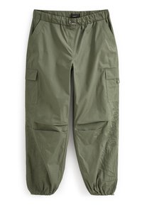 Next PARACHUTE - Pantalon cargo - khaki green embroidery/vert - ZALANDO.FR