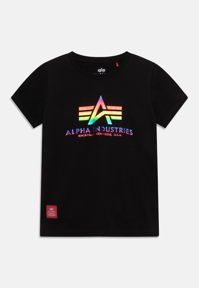 Alpha Industries BASIC KIDS TEENS UNISEX - Print T-shirt - black ...
