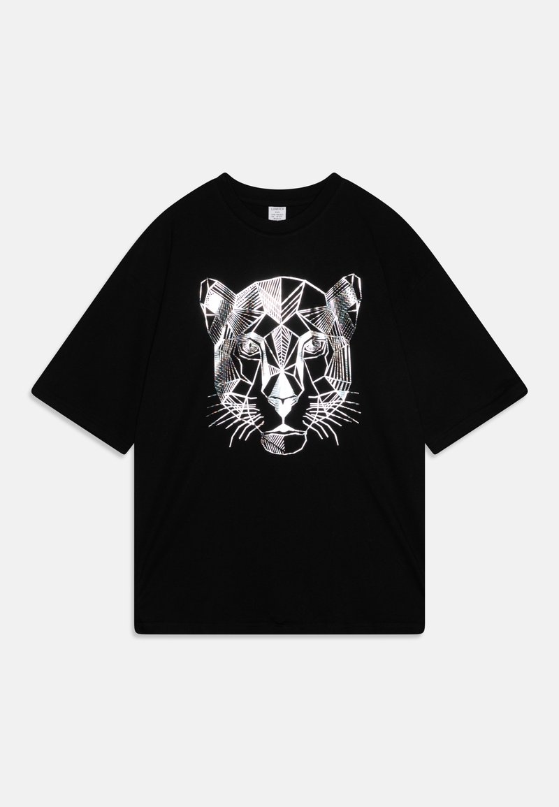 Lindex FRONTPRINT PANTHER - T-Shirt print - black/schwarz - Zalando.at