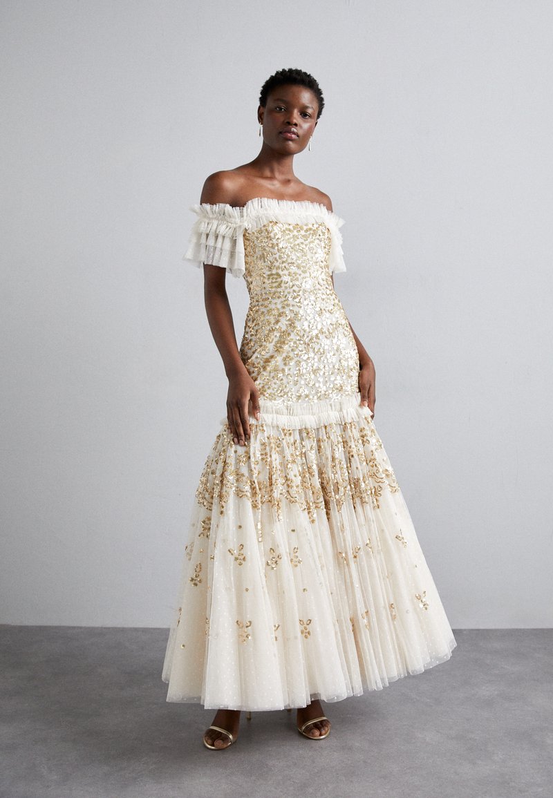 Needle & Thread REGAL ROSE OFF SHOULDER GOWN - Robe de cocktail - cream ...