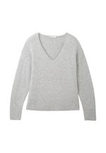 TOM TAILOR DENIM Strickpullover - basic light grey melange/hellgrau - Zalando.de