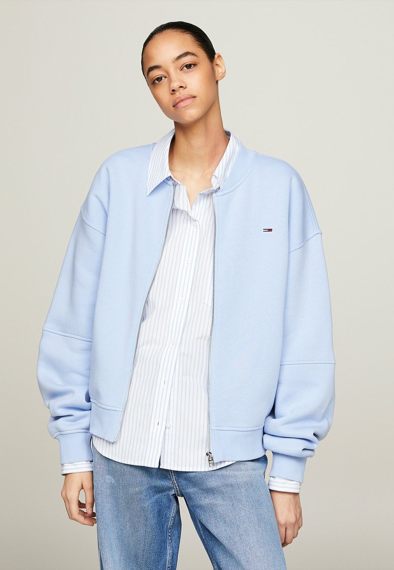 Tommy Jeans ESSENTIAL RELAXED - Blouson Bomber - moderate blue/bleu ...