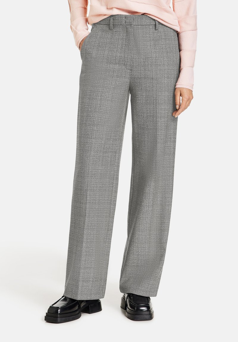 Gerry Weber GLENCHECK MIT WEITEM BEIN - Spodnie materiałowe ...