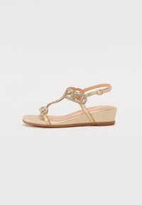 Alma en Pena Wedge sandals - oporto gold/gold-coloured - Zalando.ie