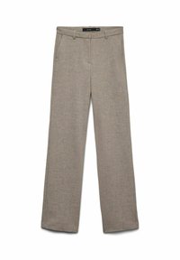 Vero Moda VMZAMIRA BESTIE STRAIGHT - Pantalones - moon rock/beige ...