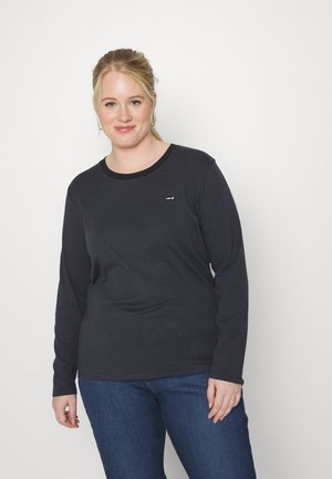Levi's® Plus BABY TEE - Topper langermet - ecru/black/hvit - Zalando.no