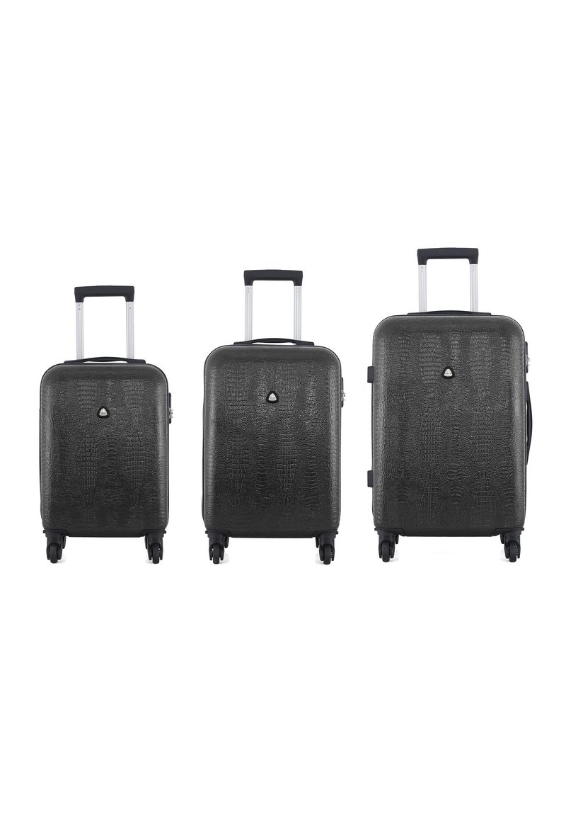 Semi Line 3SET - Luggage set - black - Zalando.de