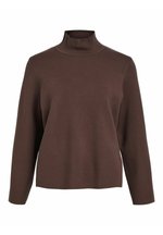 Object OBJREYNARD SQUARE SLEEVE NOOS - Jumper - java/brown - Zalando