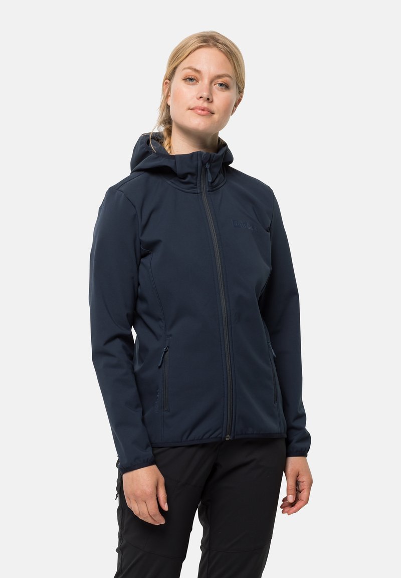 Jack Wolfskin BORNBERG HOODY - Veste softshell - night blue/denim bleu ...