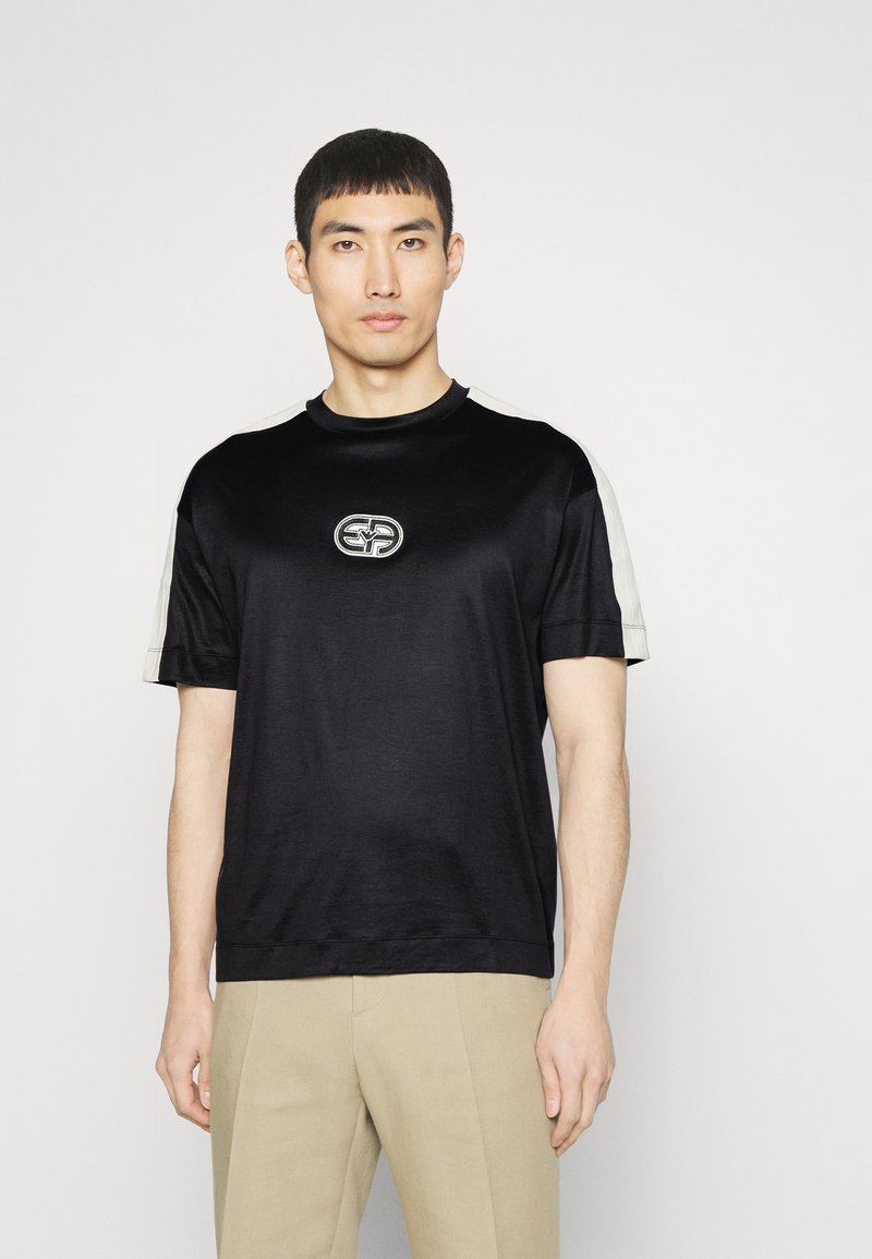 Emporio Armani Print T-shirt - japan denim/black - Zalando