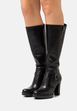 Naturalizer FENNA HIGH SHAFT - High Heel Stiefel - black leather ...