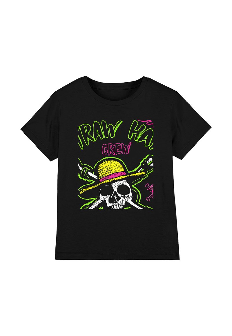 NETFLIX ONE PIECE SKETCH SKULL AND CROSS BONES - Print T-shirt - black ...