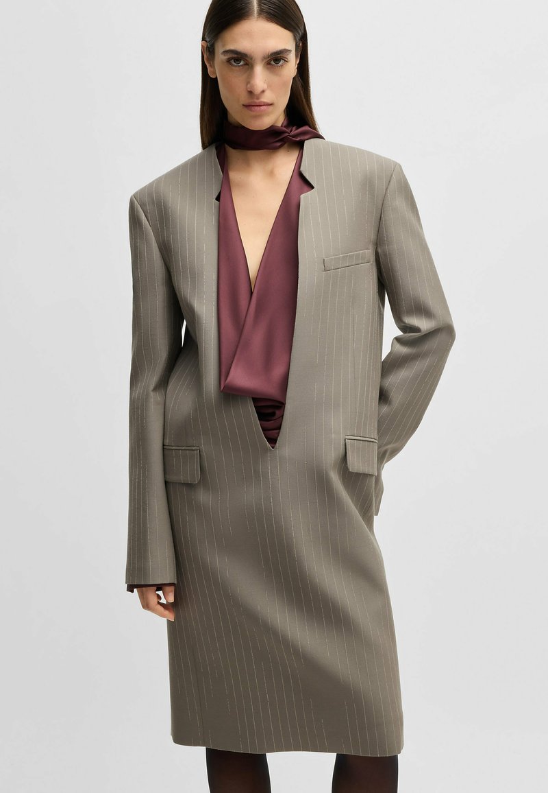 BOSS DAVEE - Day dress - open grey nineteen/grey - Zalando