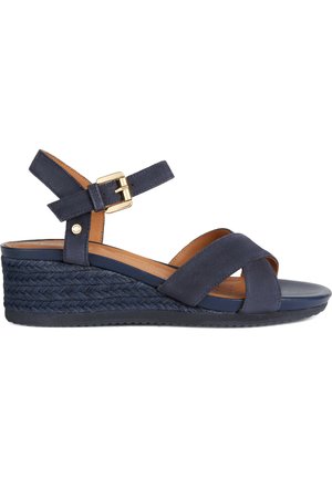 Geox D LAUDARA - Plateausandalette - navy/dunkelblau - Zalando.de