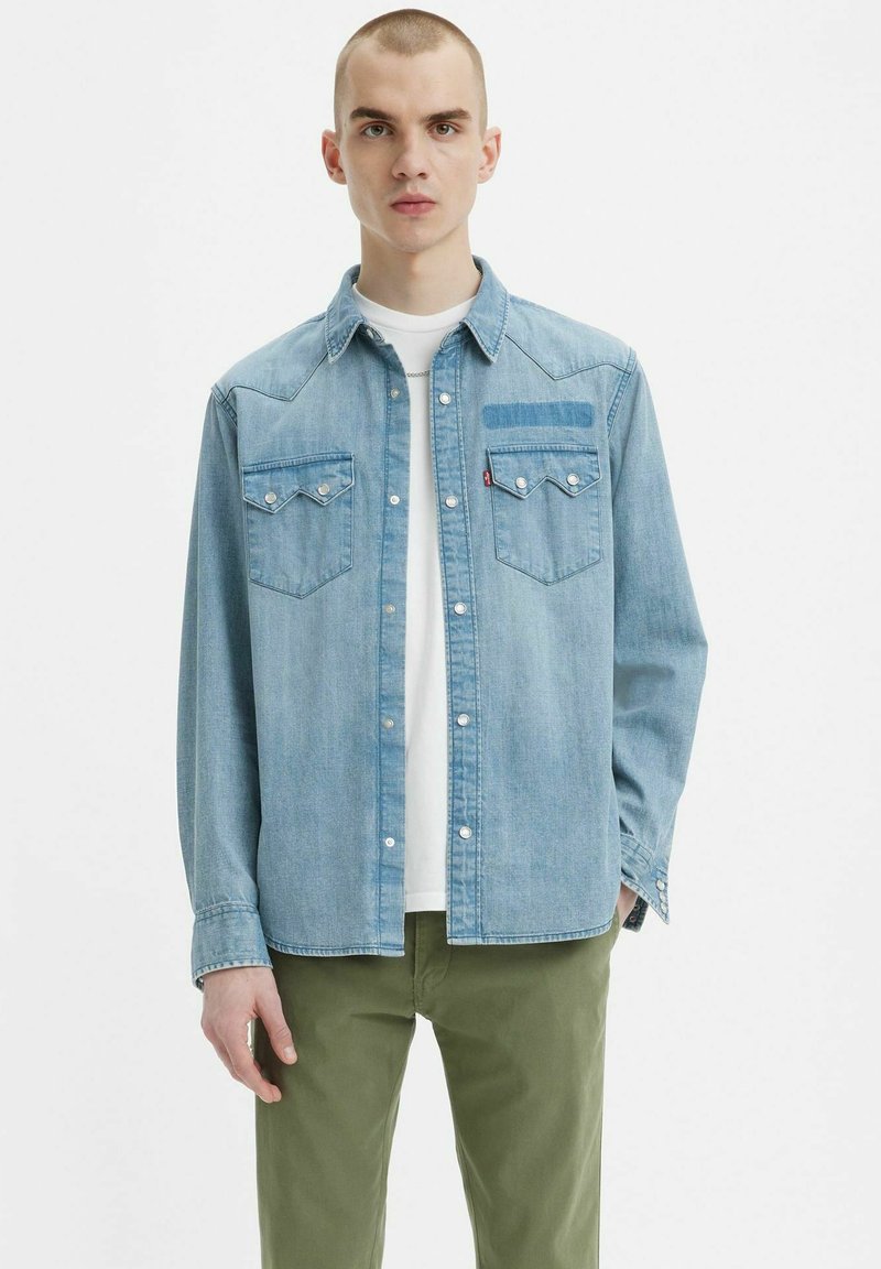 Levi's® SAWTOOTH RLX FIT WESTERN T2 MT MARCY MED - Jeansjacke - mt ...