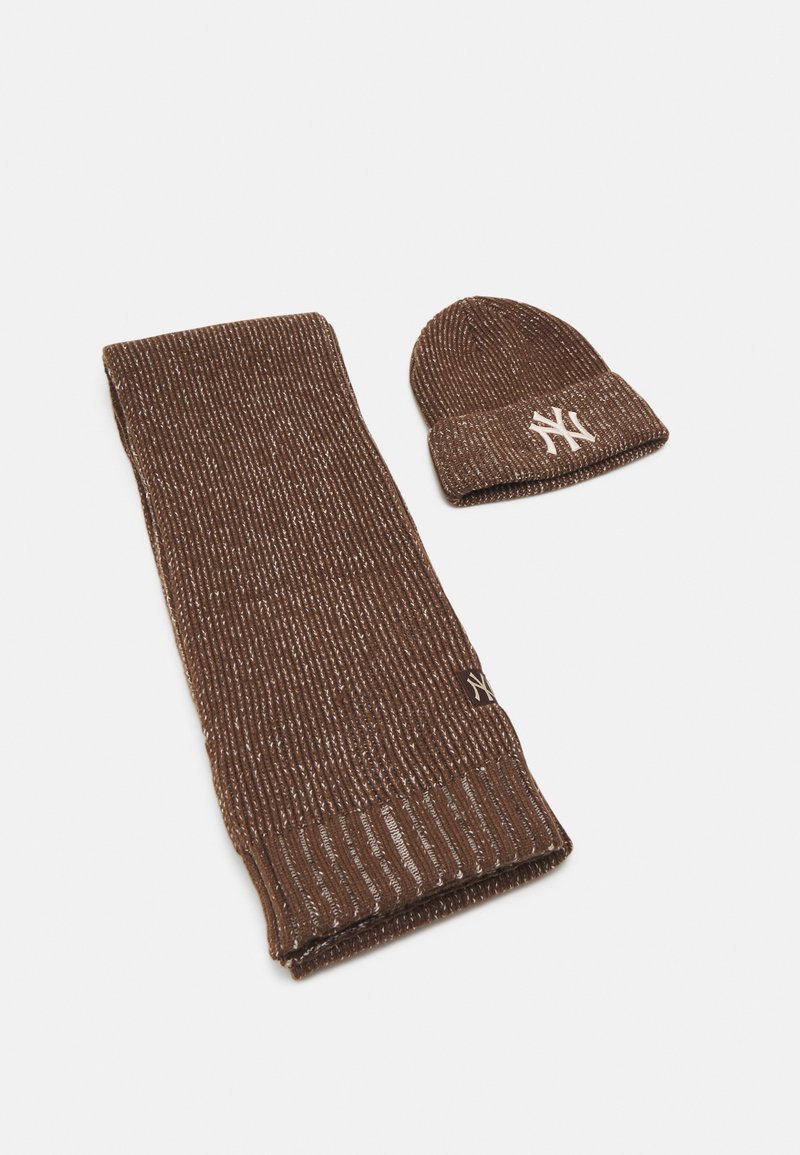 New Era MARL SCARF BEANIE UNISEX SET - Beanie - brown - Zalando.ie