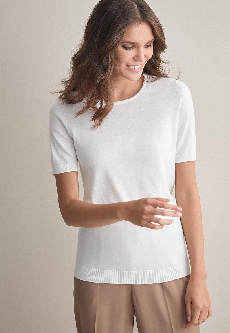 Falconeri ULTRAFINE - Basic T-shirt - white - Zalando.de