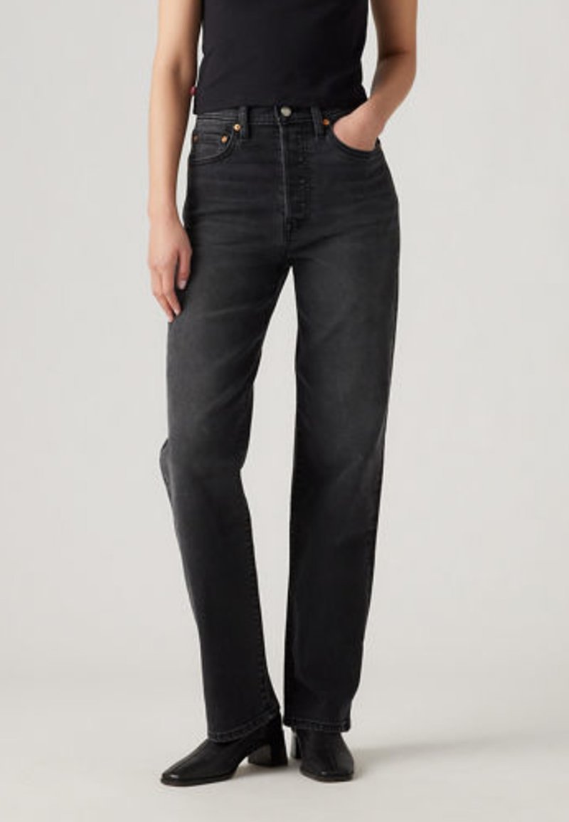 Levi's® RIBCAGE FULL LENGTH - Straight leg jeans - say no go/black ...