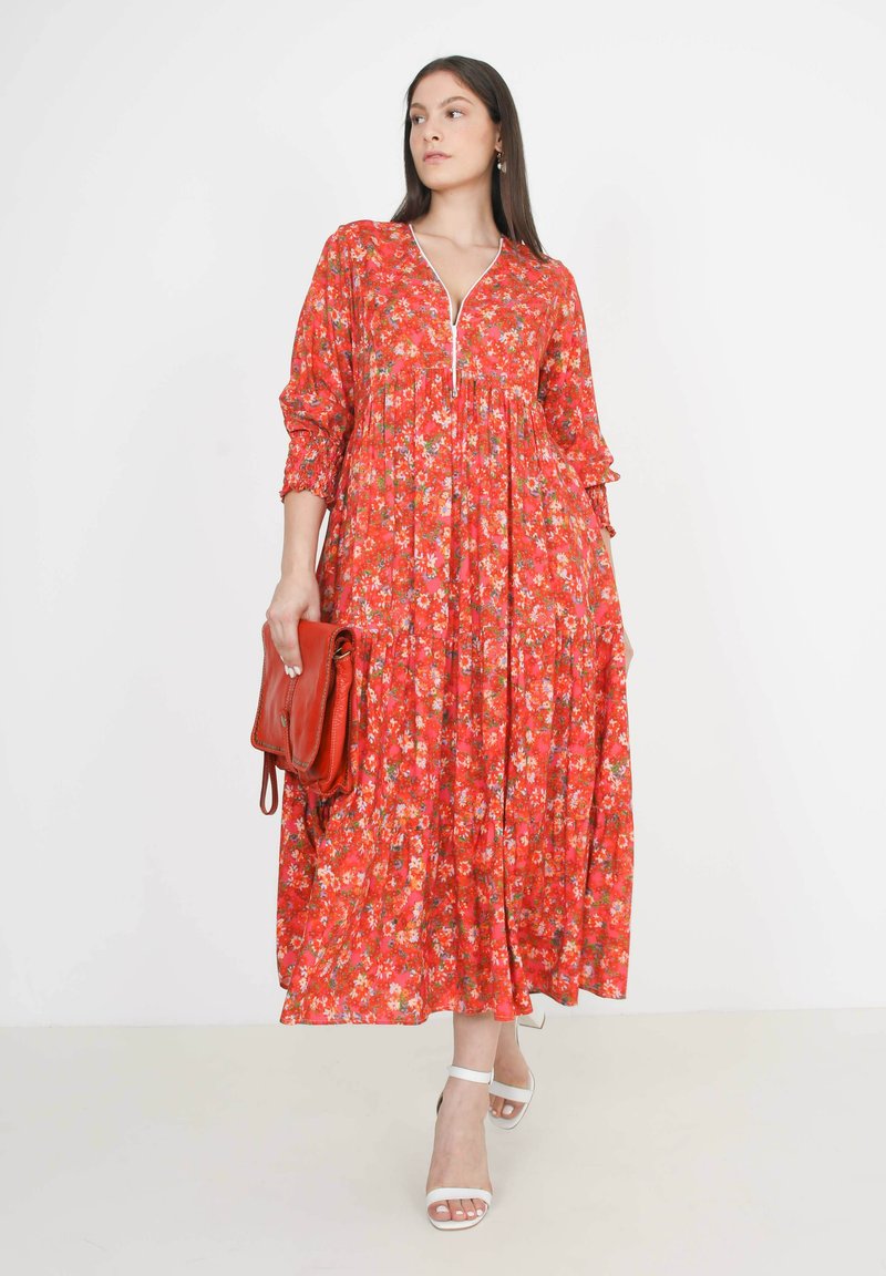 Jean Marc Philippe LONGUE STYLE BOHÈME IMPRIMÉE TISSUS ÉCO-RESPONSABLE ...