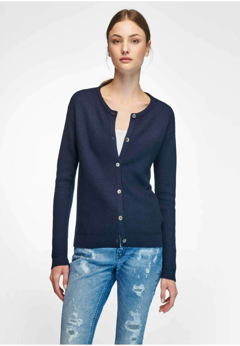 PETER HAHN Gilet - marine/bleu marine - ZALANDO.FR