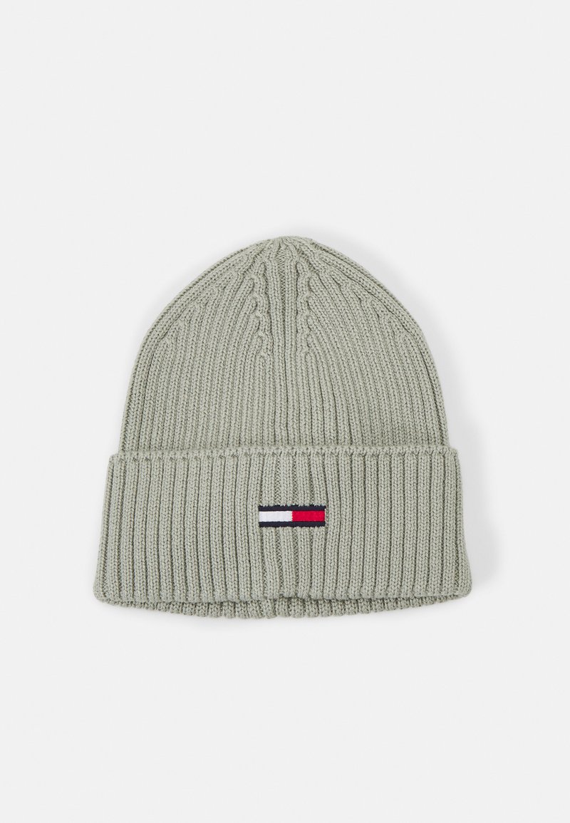 Tommy Jeans FLAG BEANIE UNISEX - Čiapka - faded willow/olivová - Zalando.sk