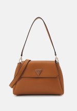 Guess SORA GFRIEND FLAP SHOULDER BAG - Handbag - cognac - Zalando.co.uk