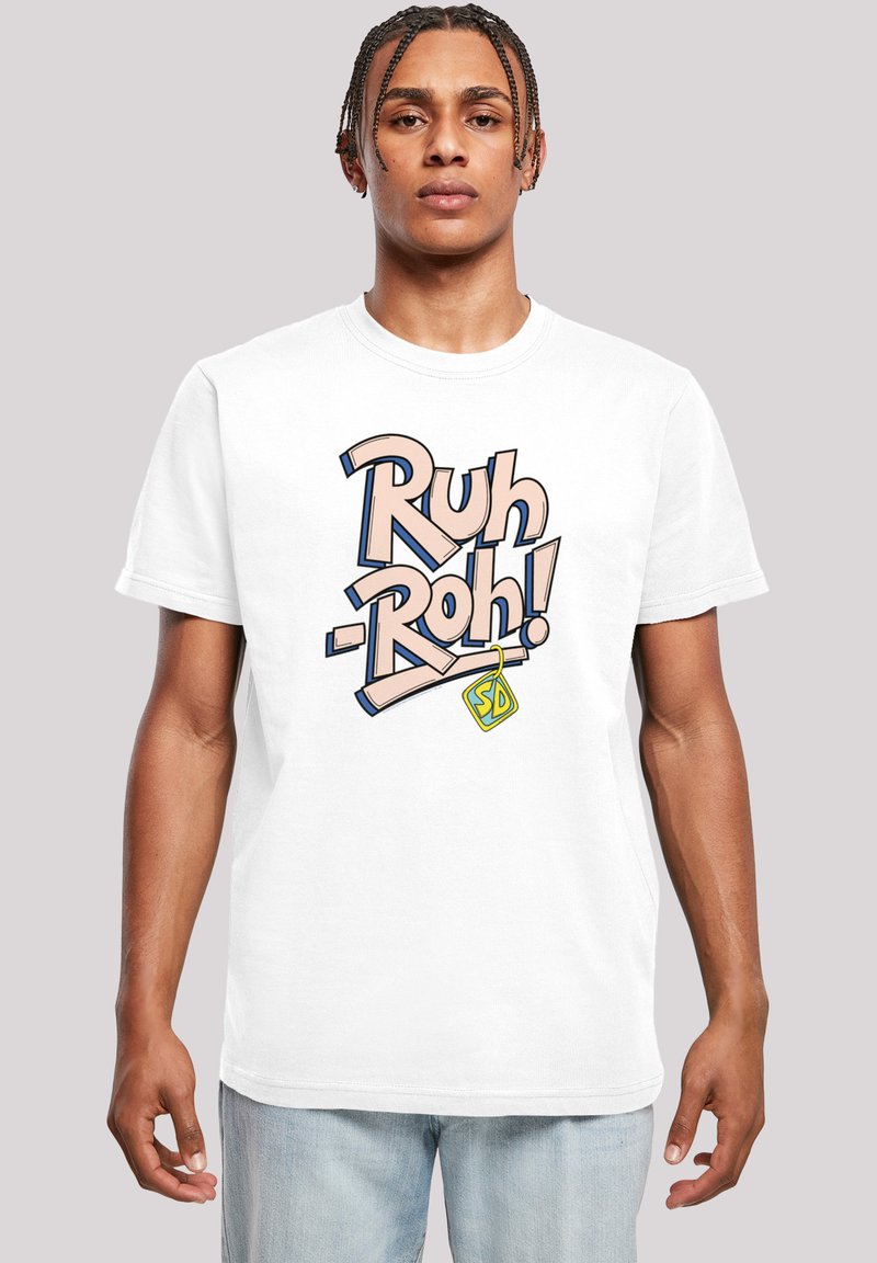 F4NT4STIC SCOOBY DOO RUH-ROH DOG TAG - T-shirt print - white/wit ...