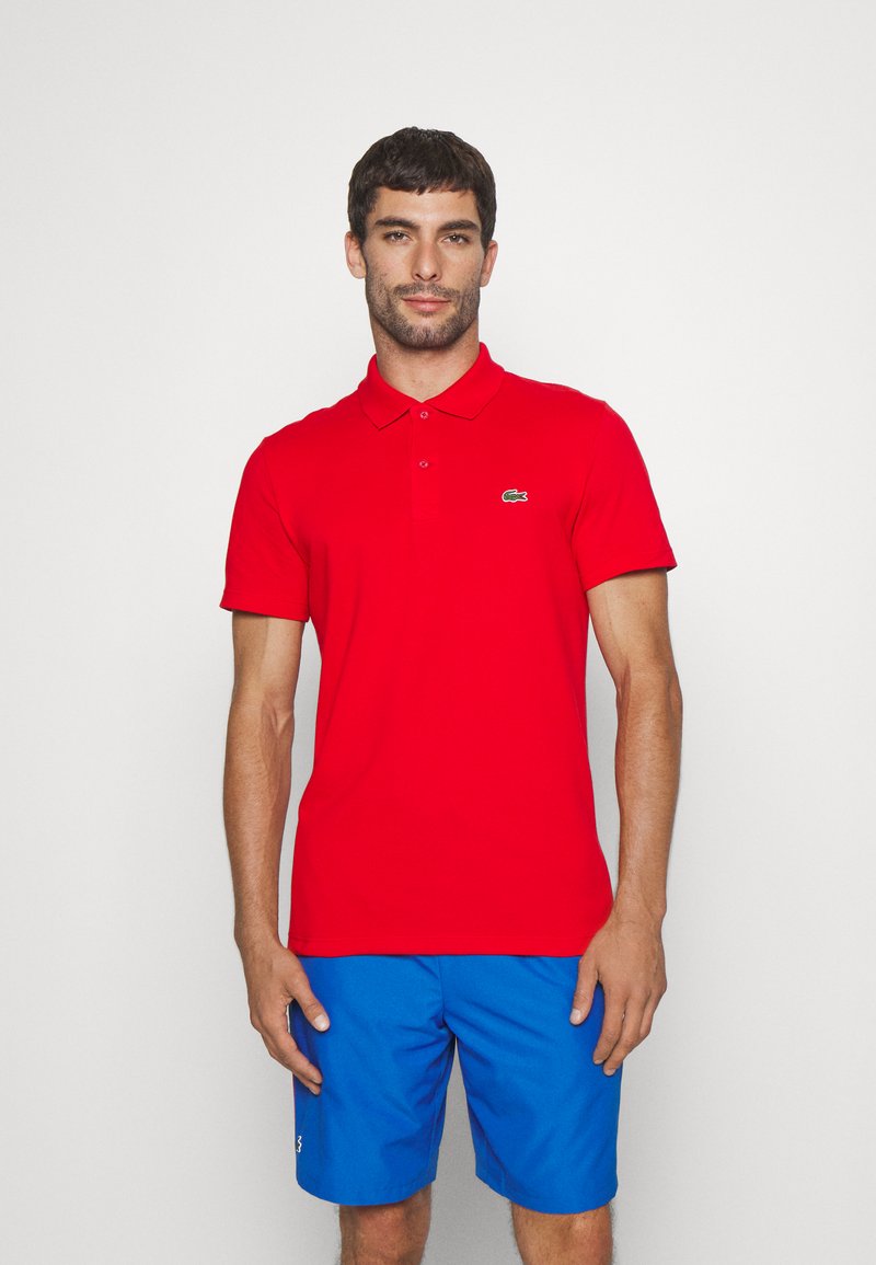 Lacoste Sport KURZARM - Polo - rouge - ZALANDO.FR