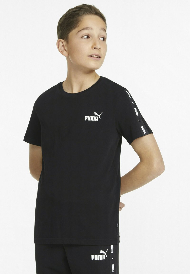Puma ESS TAPE B - T-Shirt basic - black/schwarz - Zalando.ch