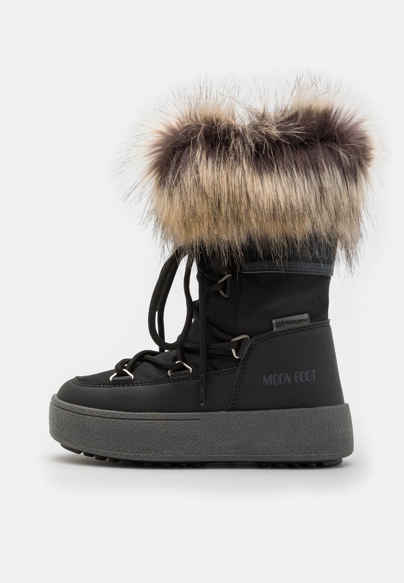 Moon Boot JTRACK MONACO LOW WP UNISEX - Lace-up boots - black - Zalando.ie