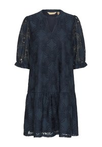 Culture CUHENRIETTE SS OLU LACE - Vestido informal - salute/azul marino ...