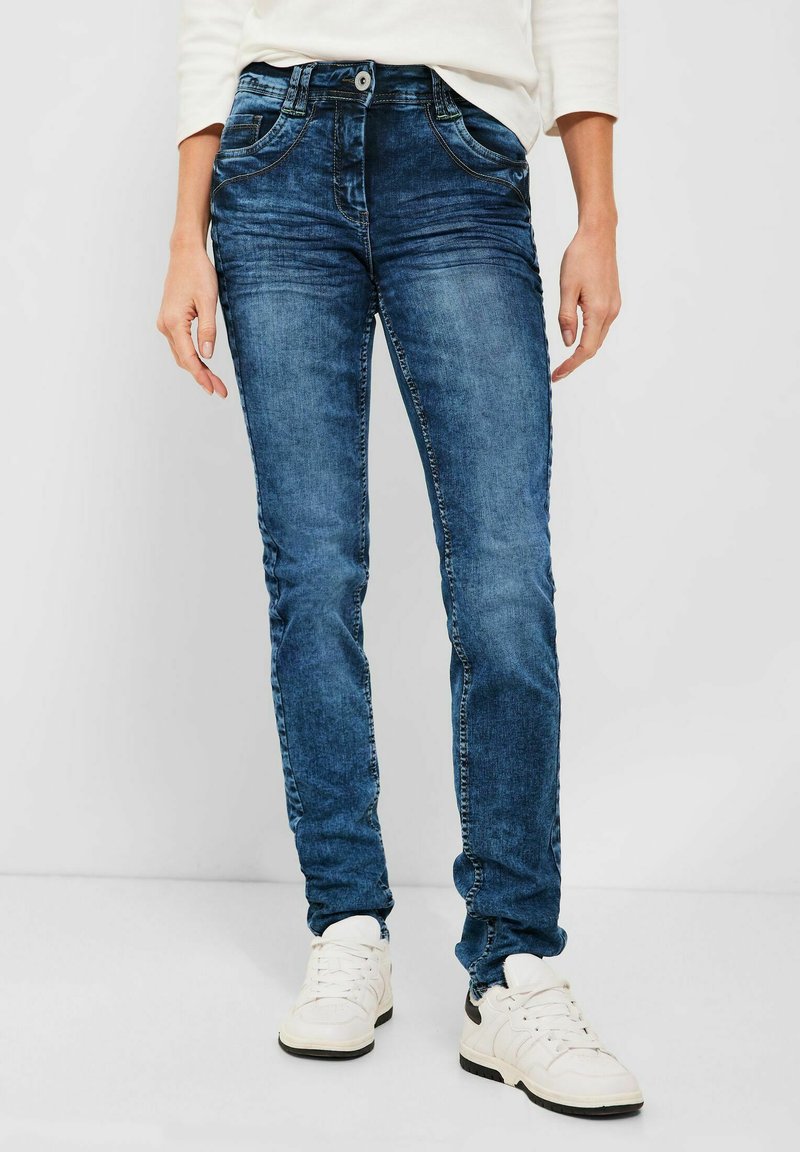 Cecil Jeans Slim Fit - blau/dark-blue denim - Zalando.de