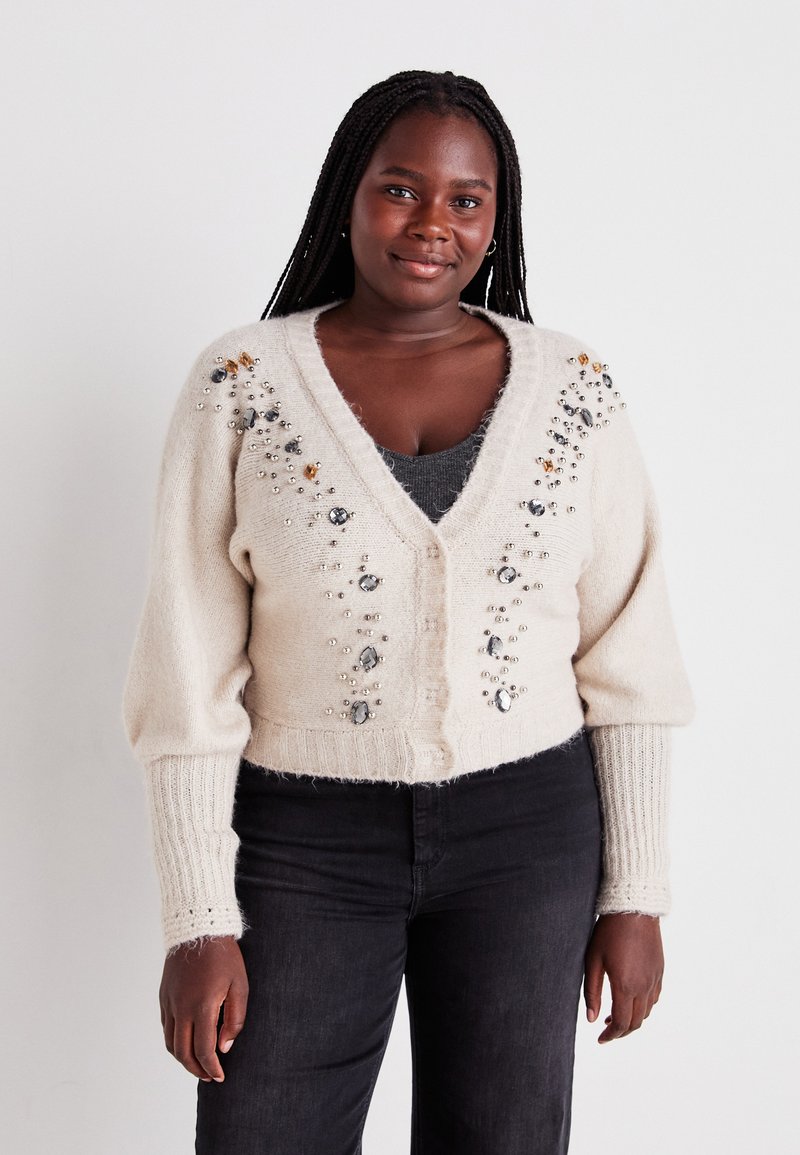 ONLY ONLJULIA BATWING - Neuletakki - pumice stone/beige - Zalando.fi