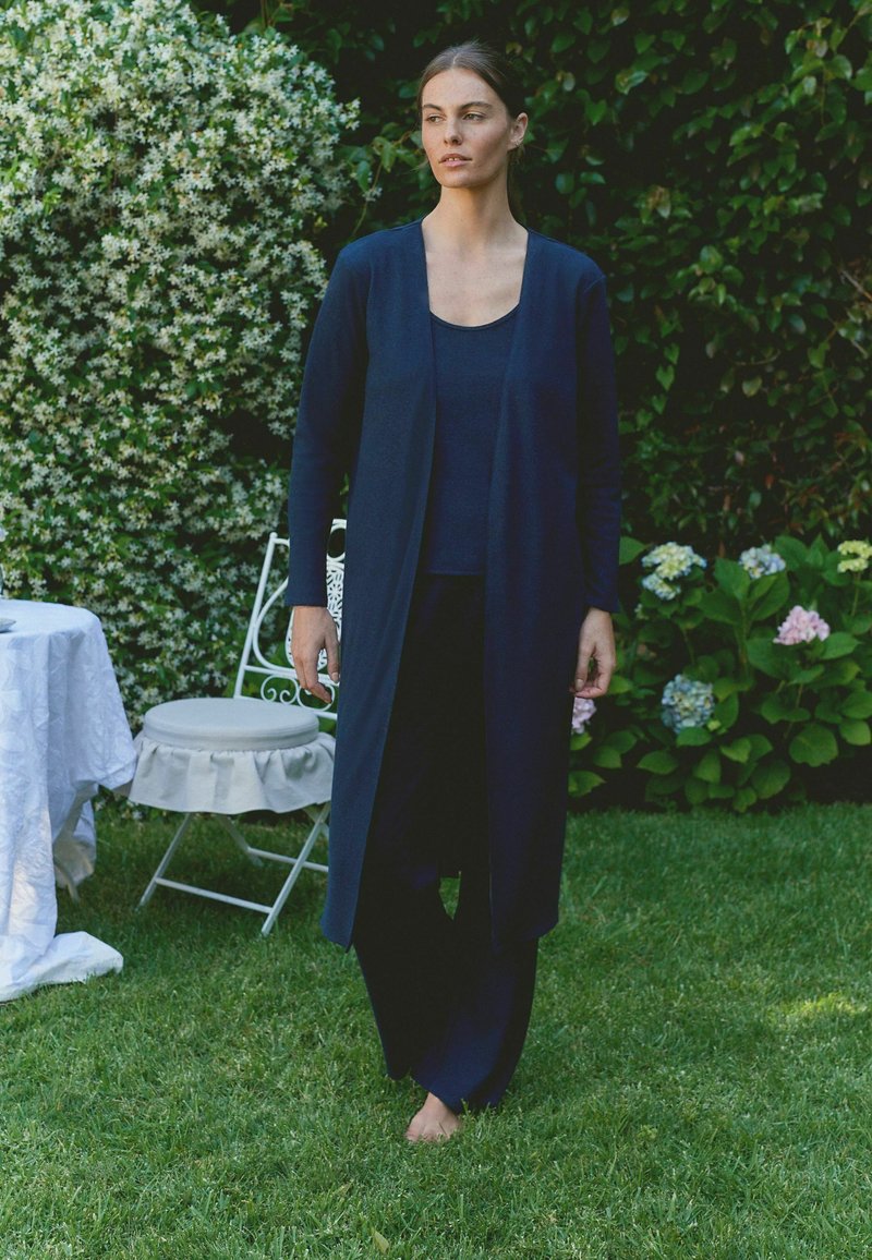 Laura Ashley MAXI - REGULAR FIT - Strickjacke - deep navy/dunkelblau ...