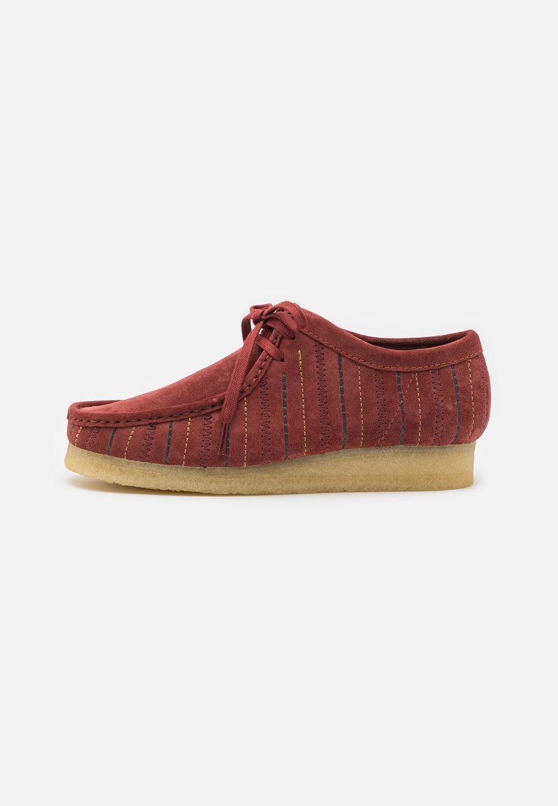 Clarks Originals WALLABEE - Chaussures à lacets - burgundy/rouge foncé ...