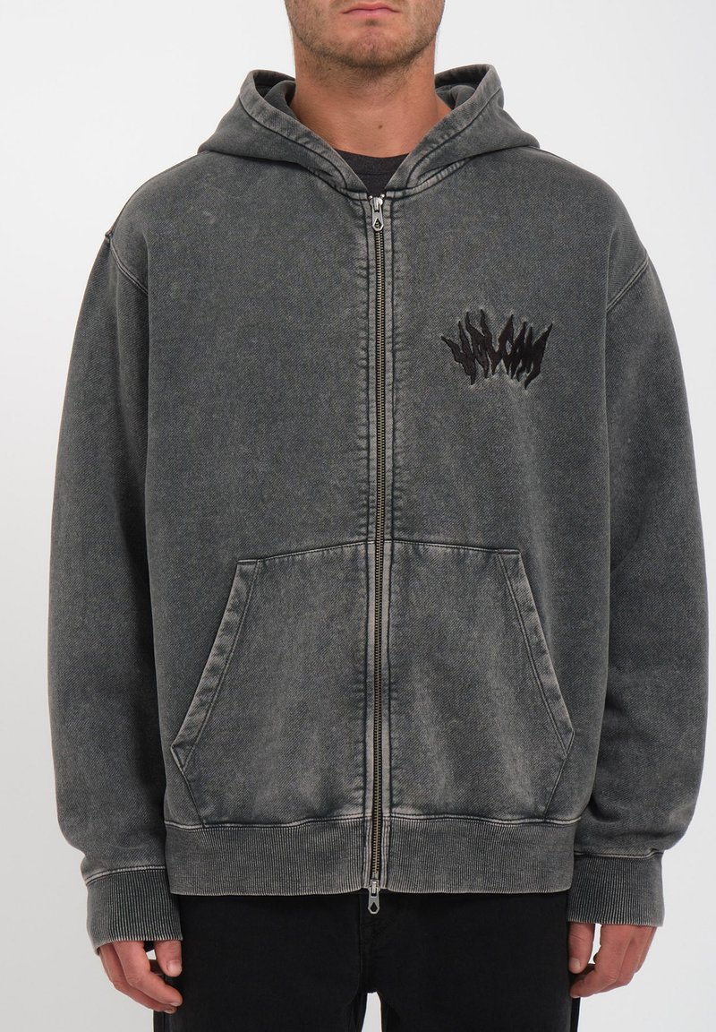 Volcom ISSANKA ZIP - Sweater met rits - black/zwart - Zalando.be