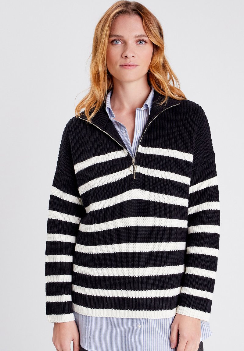 BONOBO Jeans MIT LANGEN ÄRMELN - Pullover - noir - ZALANDO.FR