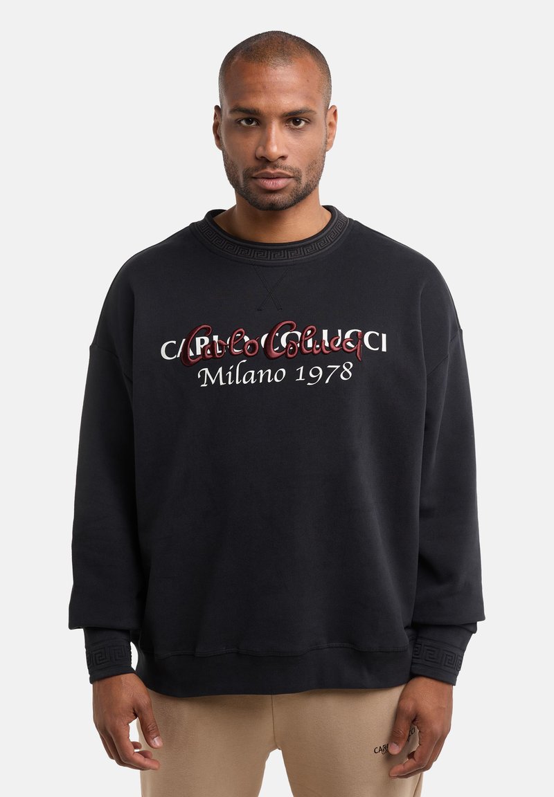 Carlo Colucci Sweatshirt - black - Zalando.co.uk