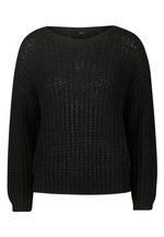 zero RUNDHALSSAUSSCHNITT - Pullover - black beauty/noir - ZALANDO.FR