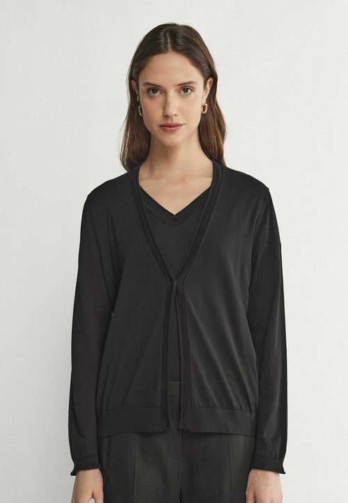 Falconeri ULTRAFINE - Strickjacke - black/schwarz - Zalando.ch