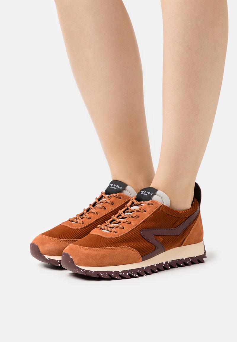 rag & bone RETRO RUNNER - Baskets basses - sunset/orange - ZALANDO.FR