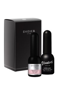 Didier Lab SET FIBER BASE TOP SUPER SHINY - Negleplejesæt - milky pink ...
